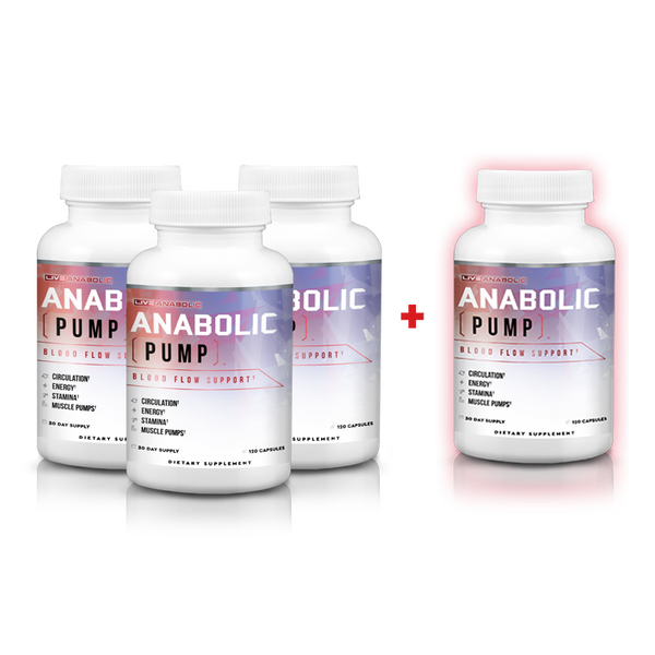 Anabolic Pump - 3 Bottles, Get One Free - Special Offer – LiveAnabolic